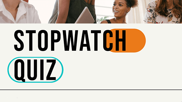 Stopwatch Quiz Genially Templates